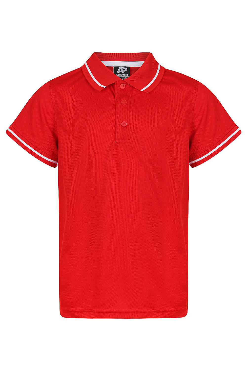 COTTESLOE KIDS POLOS - RED/WHITE — Fourseasons Textiles